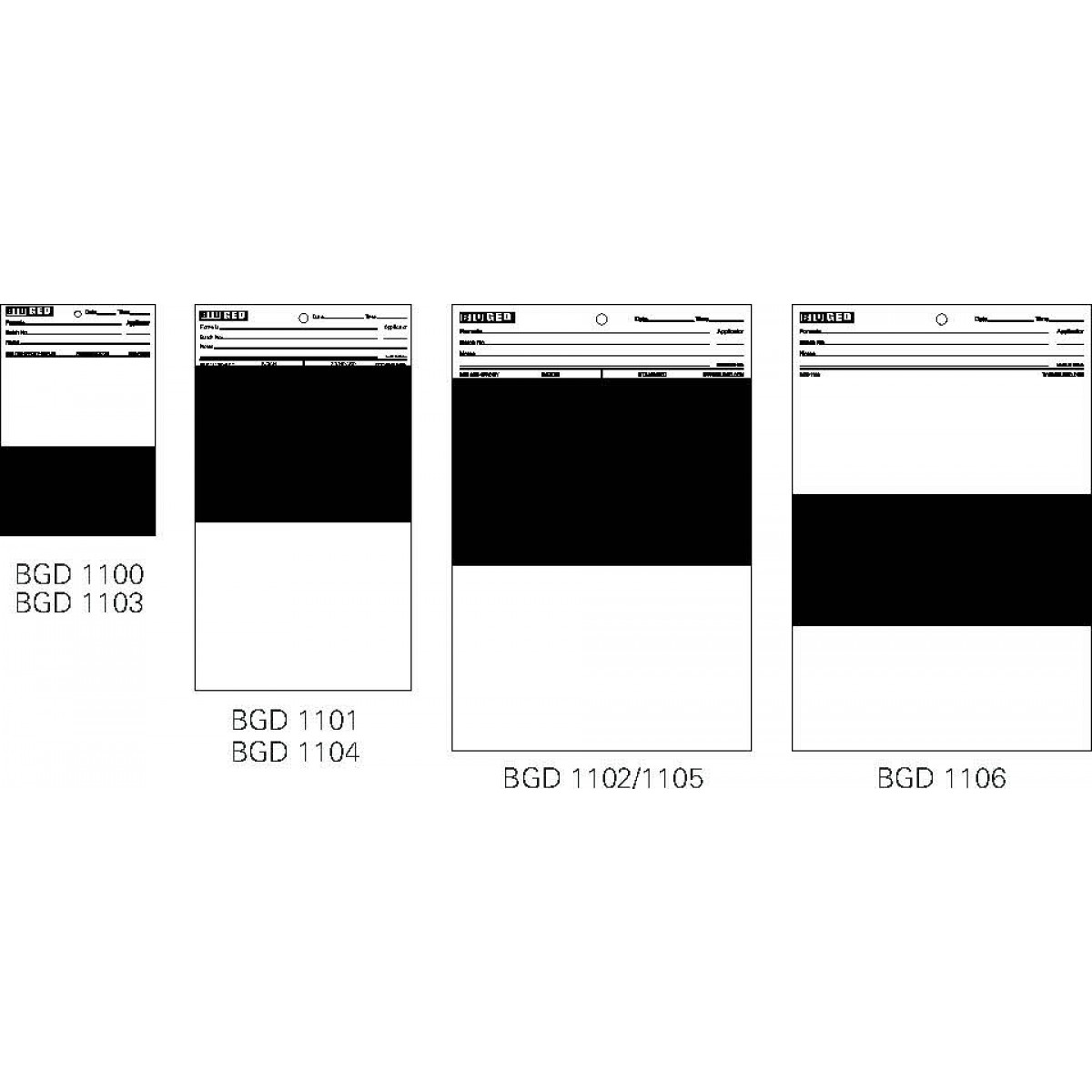 Opacity Charts (Half black and half white) - SprayQuick Systems