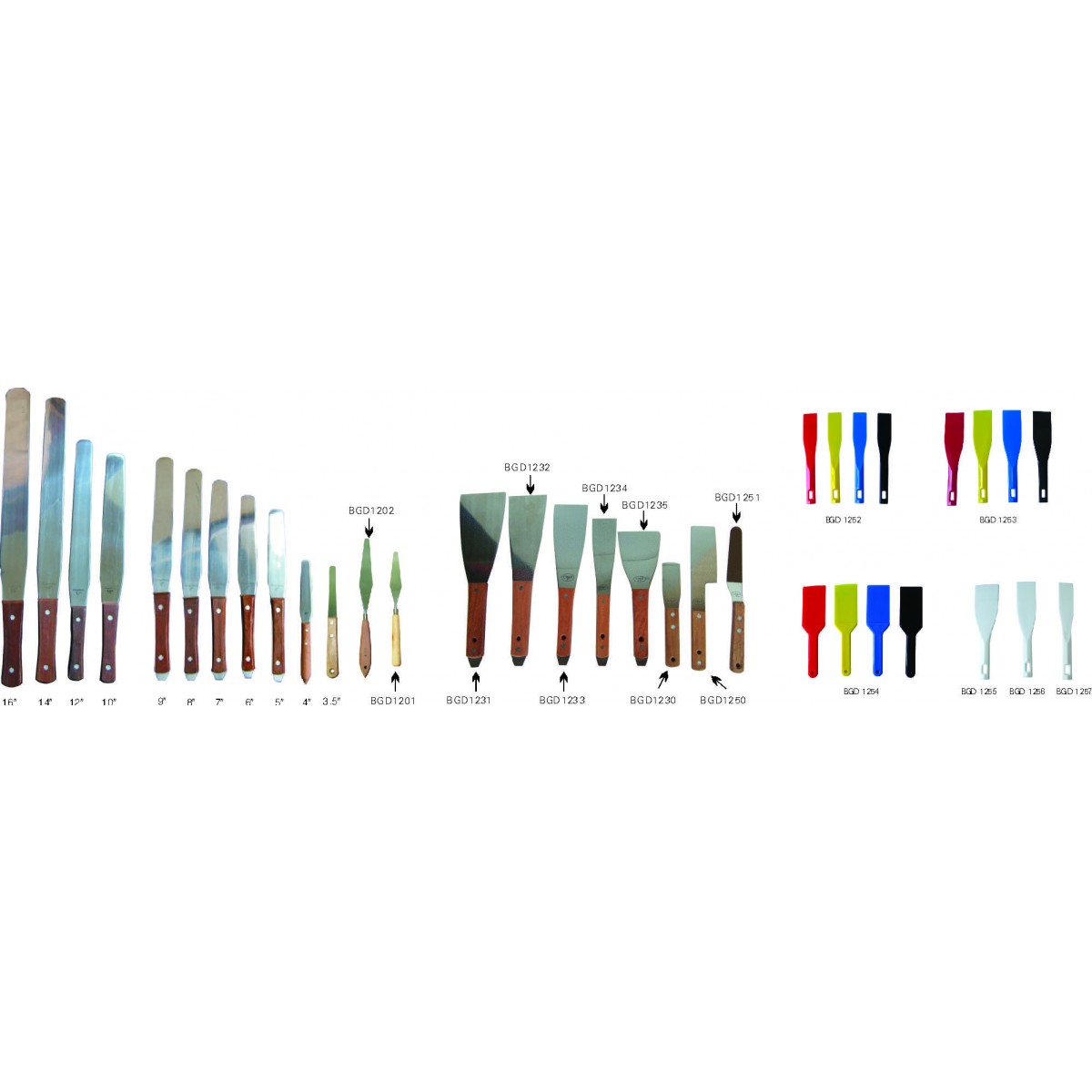 Four Colors Plastic Spatulas - Application - Paint Testing - SprayQuick ...